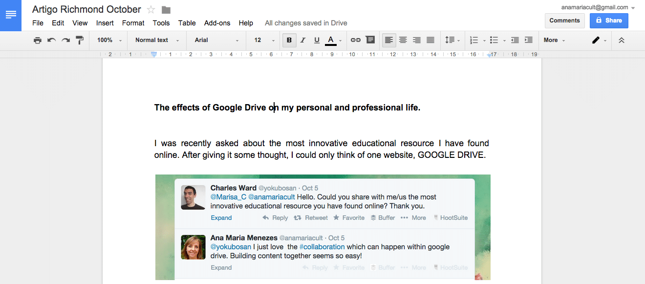 The effects of Google Drive on my personal and professional life ...